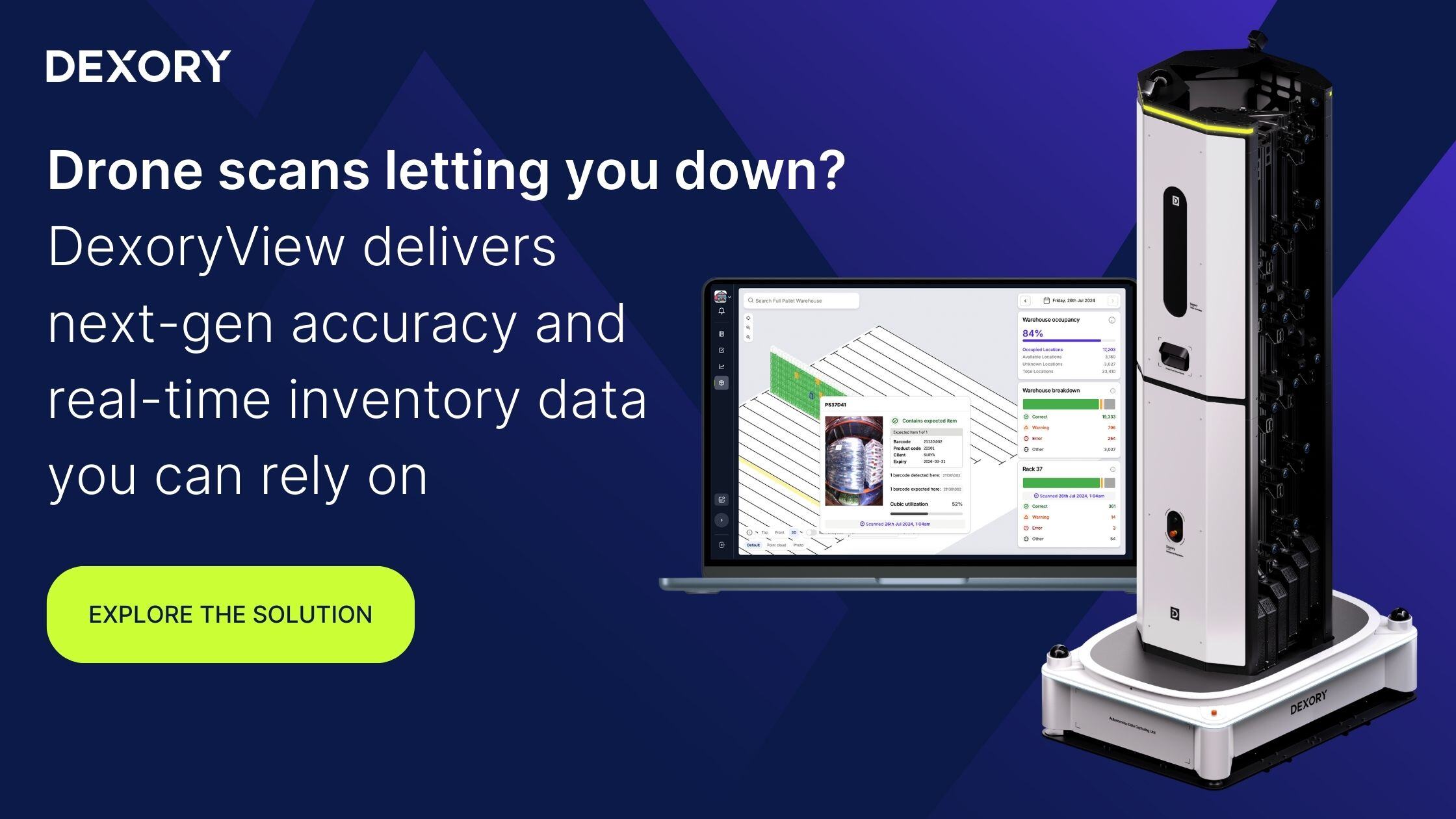 Dexory | Need an alternative to inconsistent drone scans?